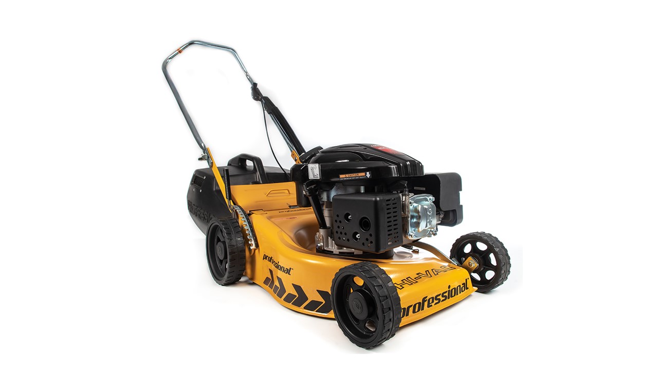 Professional Hi-Vac Rotary Lawnmower with 196cc Petrol Engine - GlenMowers