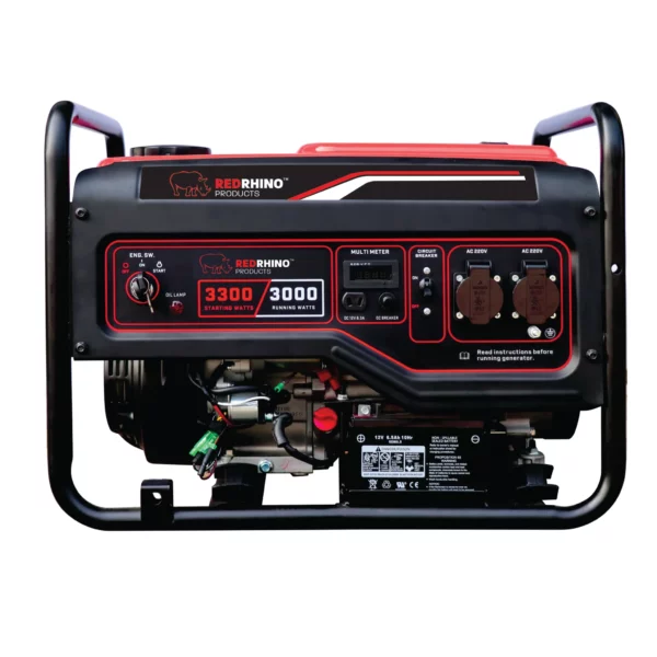 Red Rhino 2.8KW petrol generator (Electric Start) - GlenMowers
